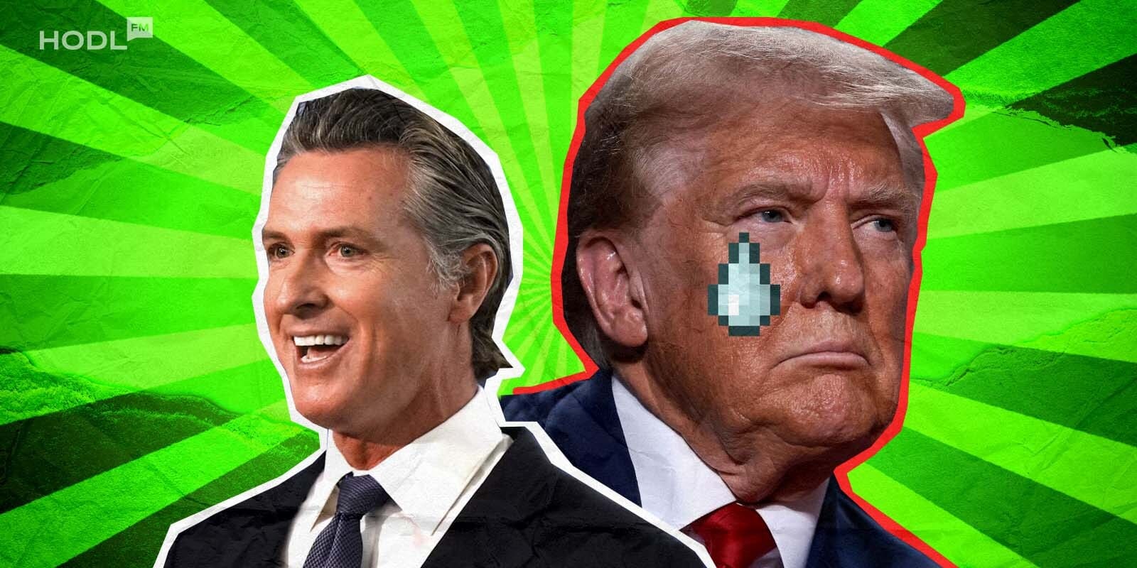 Gavin Newsom’s Trump Corruption Coin Set to Challenge Official Trump | HODL FM